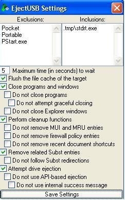 Eject USB Automatically Close Running Programs