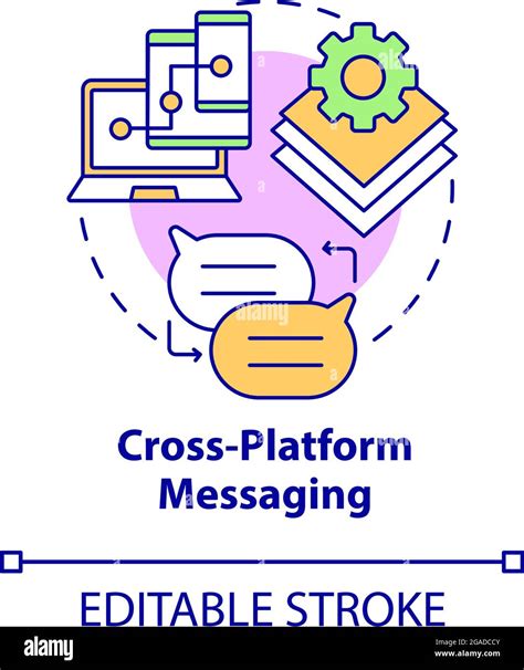 Cross Platform Messaging Concept Icon Stock Vector Image And Art Alamy