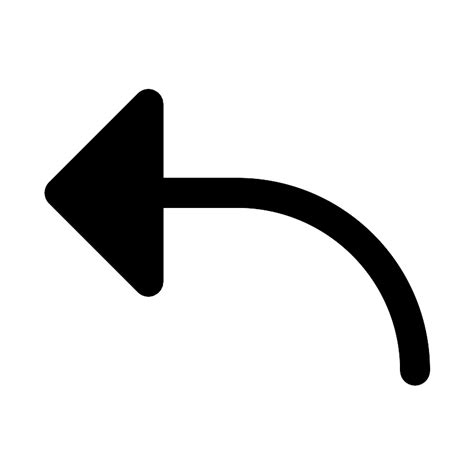 Arrow Bend Up Left Fill Vector Svg Icon Svg Repo