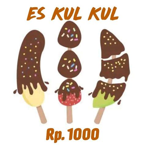 Es Krim Sate Buah Kartun Es Kulkul Buah Coklat Kartun