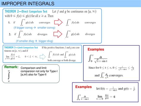 Ppt Improper Integrals Powerpoint Presentation Free Download Id