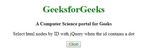 Comment sélectionner un élément html à laide de lID dans jQuery lorsque lID contient un