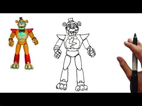How To Draw Glamrock Freddy 10 Easy Steps
