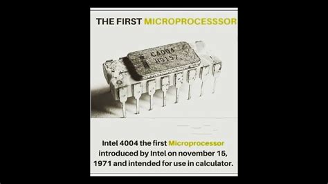 First Microprocessor