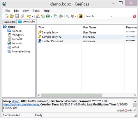 manage passwords with keepass getting started with keepass a great