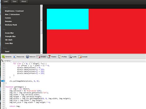 Javascript Getimagedata Doesnt Read Right Values And Putimagedata