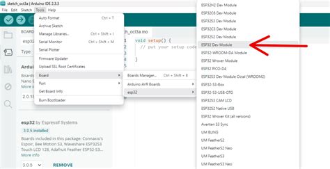 Installation Firmware Esp32 Mikobots