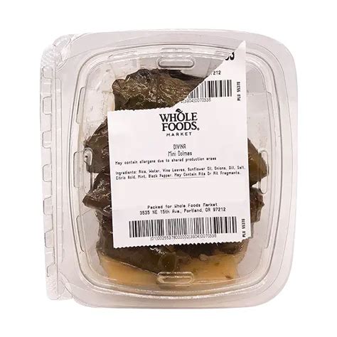 Mini Dolmas At Whole Foods Market