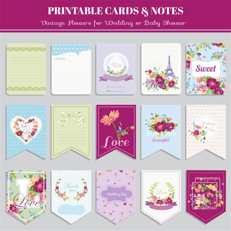 矢量卡片图片 矢量鲜艳花卉装饰的创意卡片设计素材 高清图片 摄影照片 寻图免费打包下载