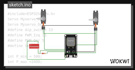 Esp32 2 Servos Wokwi Esp32 Stm32 Arduino Simulator