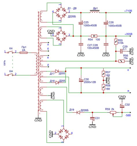6Ж1П, 6Н2П, 6Н1П, ГУ-50 - EasyEDA open source hardware lab