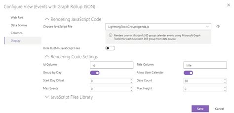 aggregate calendars in sharepoint and teams lightning tools