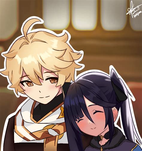 Ayaka X Aether By Midori R Aether Mains