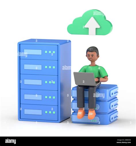 3d Illustration Of Businessmanbig Data And Cloud Computing Business