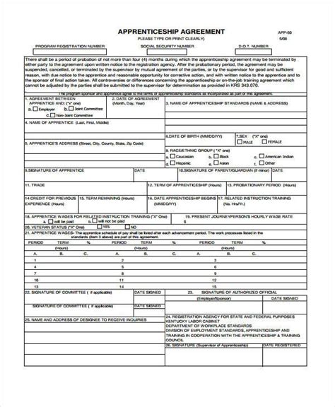 25 Apprentice Contract Form Gujarat Contractform2