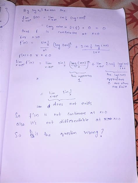 Calculus Prove That Fx Is Differentiable But Derivative Is Not