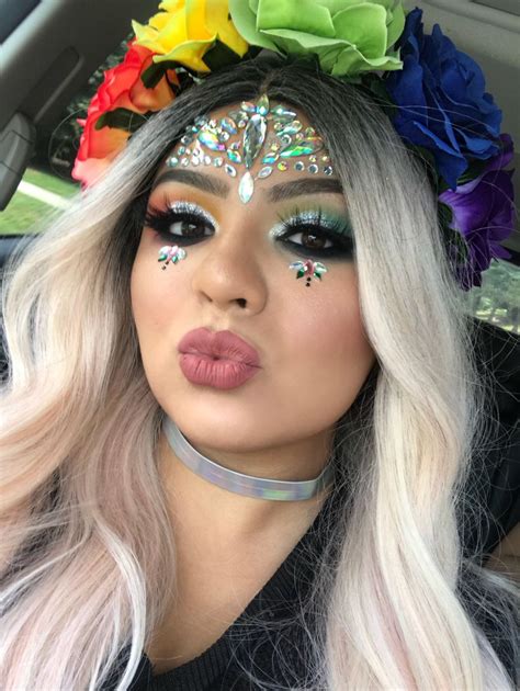 Rainbow Festival Glitter Rhinestones Pride Makeup Festival Glitter