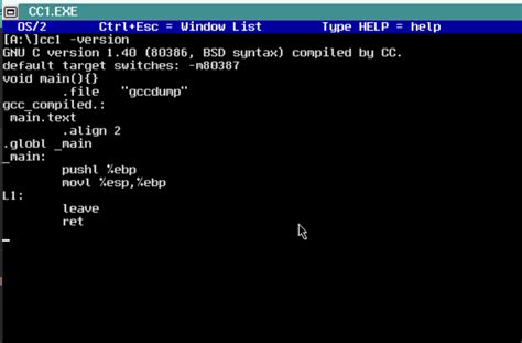 Porting Gcc To 32bit Os2 Virtually Fun