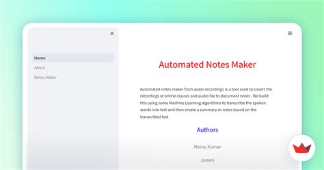 Automated Notes Maker