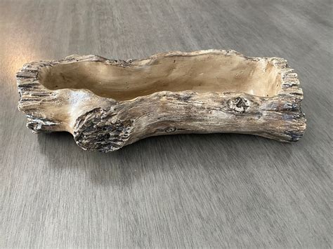 12 Concrete Tree Log Planter Pot Concrete Tree Branch Planter Etsy