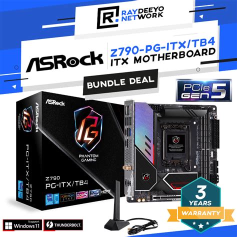 Asrock Z790 Pg Itx Tb4 Ddr5 Mini Itx Motherboard [lga1700 Pcie 5 0 Pcie Gen 4x4 Wi Fi 6e
