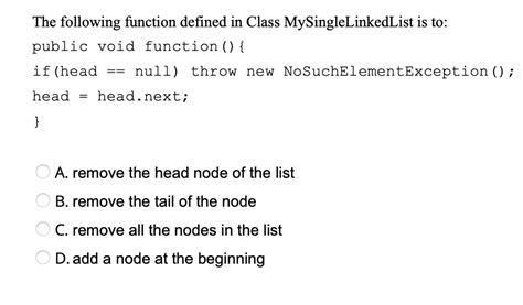 solved the following function defined in class myarraylist