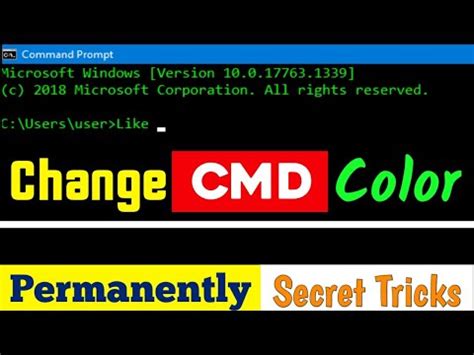 How To Change Cmd Color How To Change Cmd Color Permanently Cmd Color Change Permanently