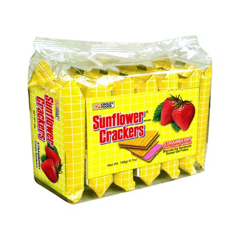 Sunflower Biscuit Strawberry Cream Filled Manning Impex