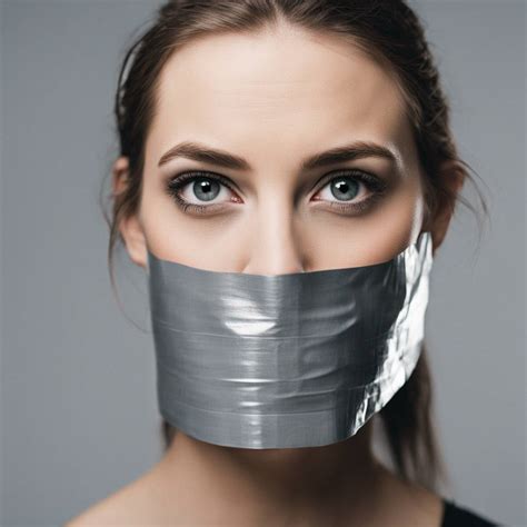 Woman With Duct Tape Over Her Mouth By Jomama1987 On Deviantart