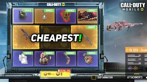 Cheapest Legendary Gun In Cod Mobile Codm Youtube