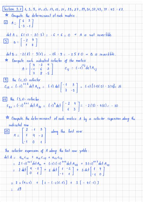 Solution Of Assignment Int To Linear Algebra Studocu