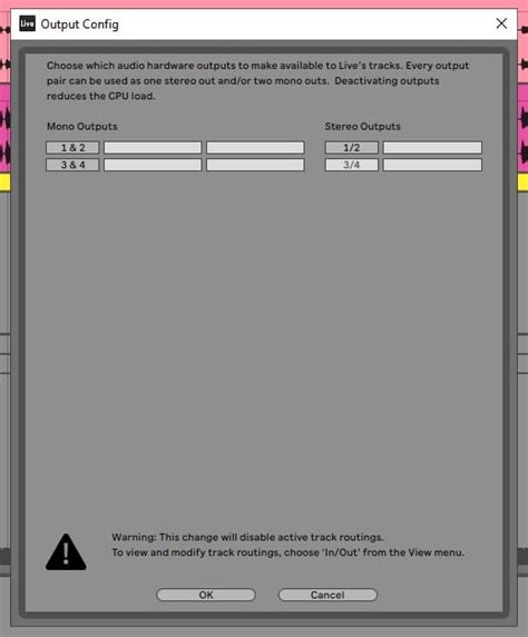 Output Configuration For Live Performance In Ableton