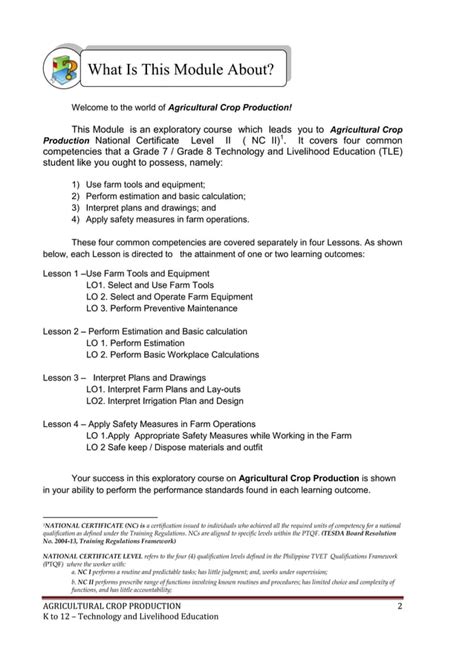 K To 12 Crop Production Learning Modules Pdf