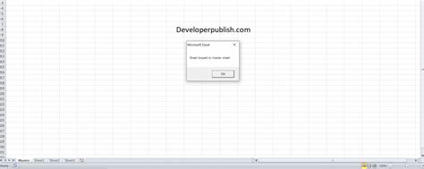 Loop Through All Sheets In Workbook In Excel Vba
