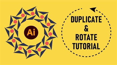 Duplicate And Rotate Objects Precisely Graphic Design Lessons Illustrator Tutorials Adobe