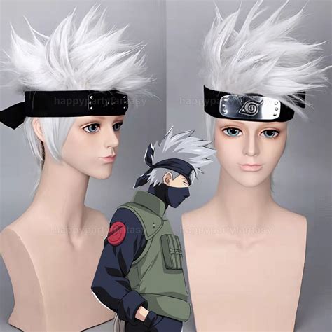 Wig Headband Konoha Ninja Cosplay Cartoon Kakashi Naruto Spell Sent