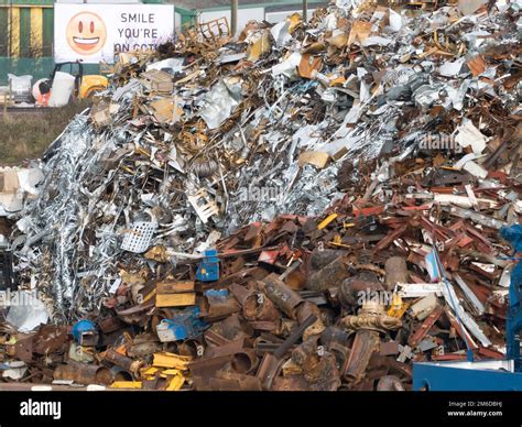 Scrap Metal Heap Stock Photo Alamy