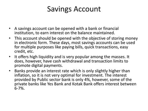 Types Of Deposits PPT
