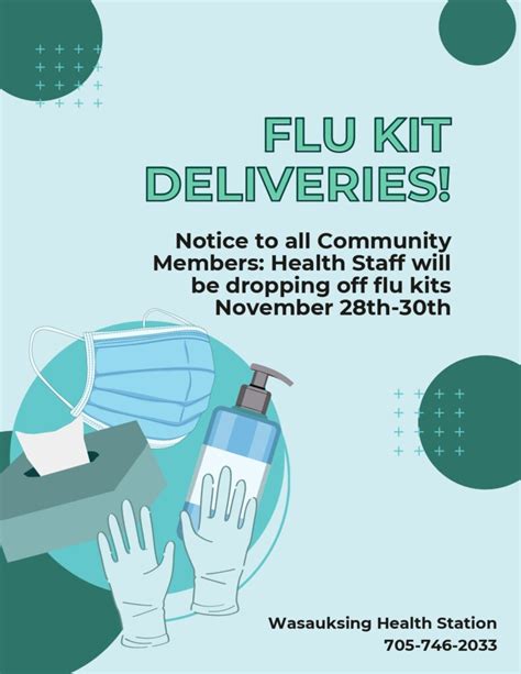Flu Kit Deliveries Nov 28th To 30th Wasauksing First Nation