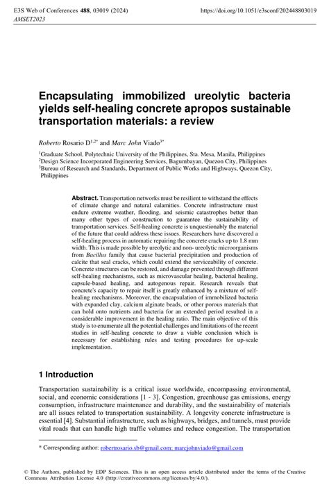 Pdf Encapsulating Immobilized Ureolytic Bacteria Yields Self Healing Concrete Apropos