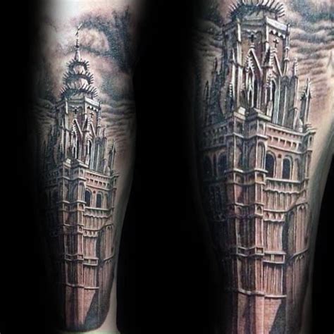 90 Amazing Building Tattoos For Men