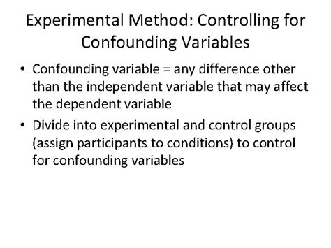 Research Methods Experimental Research Method Versus Correlational Research
