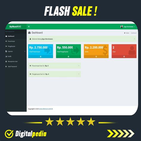 Jual Source Code Software Pengelolaan Kas Berbasis Website Pengurusan Keuangan Penerimaan