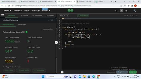 Vedansh Tiwari On Linkedin Binarytodecimal Codingmilestone
