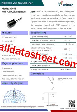 A240B Datasheet PDF Unictron Technologies Corporation