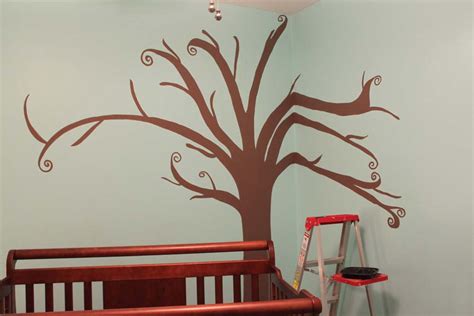 Peach Street S Blog For The Love Of Whimsy Tree Wall Mural Tutorial