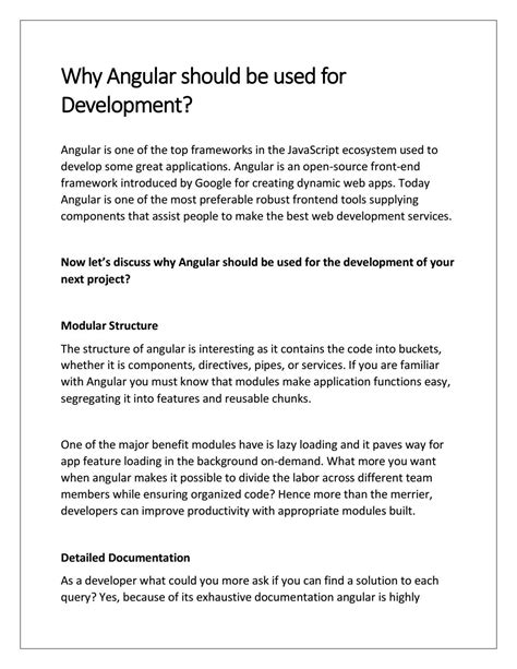Why Angular Should Be Used For Development By Shiv Technolabs Issuu