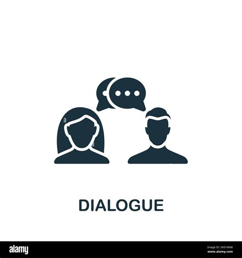 Dialogue Icon Monochrome Simple Project Planning Icon For Templates Web Design And