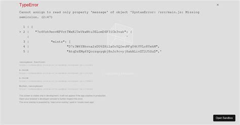 json editor forked codesandbox