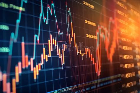 Stock Market Graph Trading Analysis And Investment Beautiful Illustration Picture Stock